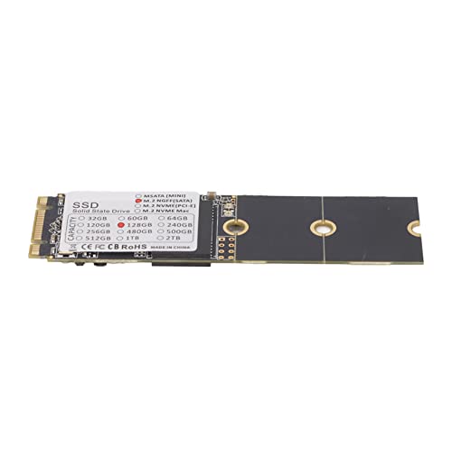 M.2 SSD,Internal Solid State Drive 64GB/120GB /128GB /240GB /256GB /480GB /512GB /1TB Optional,Universal SSD for Laptop Tablet PC M.2 NGFF SATA(128GB)