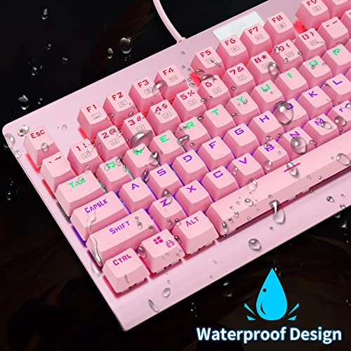 E-YOOSO K-620 Compact Solid Color Backlit & RGB Sidelight for PC, MAC, PS4 Gamer (Z77 CSP)