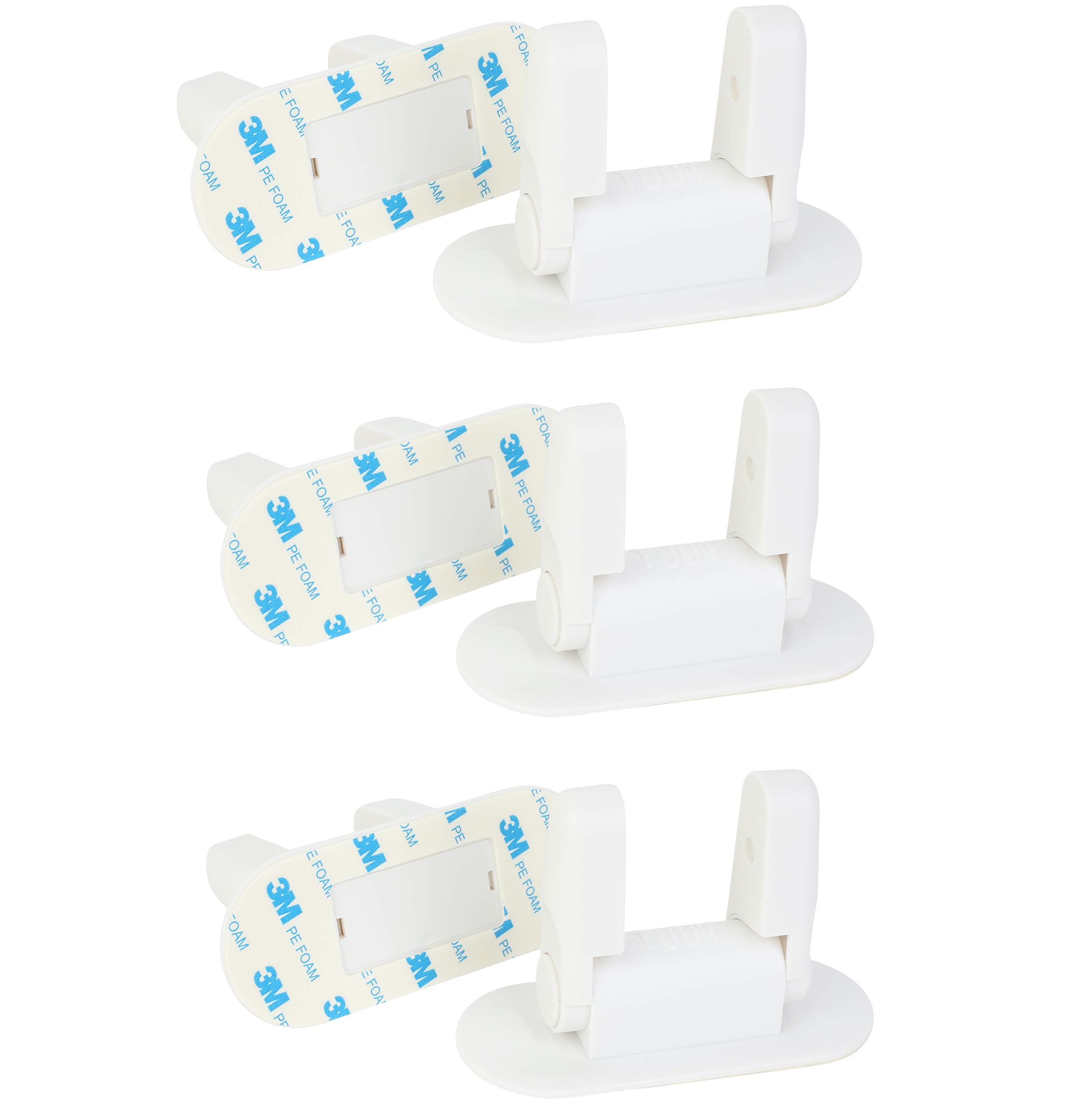 Door Lever Lock (6 Pack) Child Proof Doors & Handles, Adhesive - Child Safety by Tuut