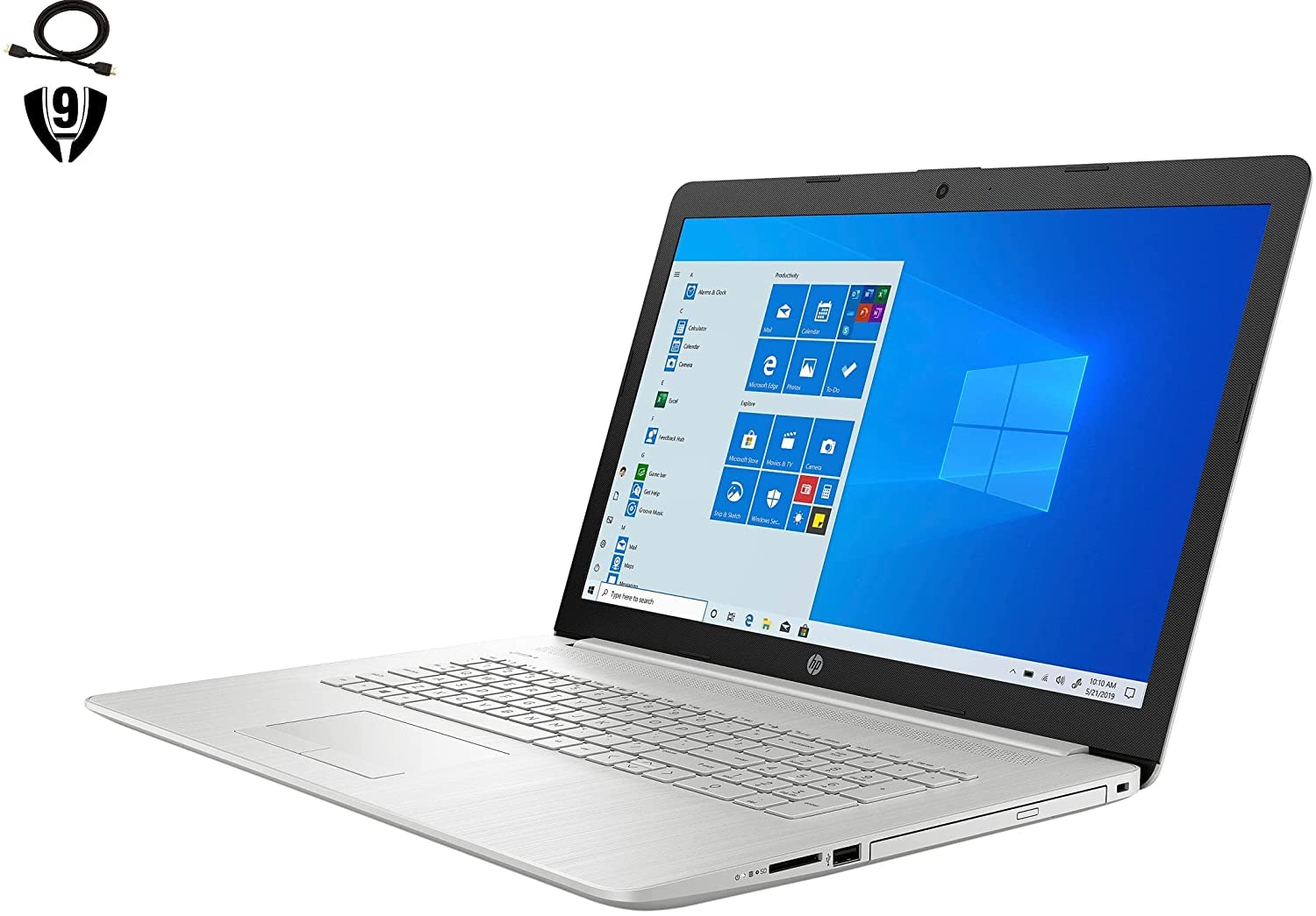 HP 17.3” HD+ Touchscreen Laptop, 11th Gen Intel i5-1135G7 Processor, NVIDIA GeForce MX350 2GB Graphics, 16GB RAM, 256GB SSD + 1TB HDD, Backlit Keyboard, Webcam, Bluetooth, DVD-RW, Windows 11 Home