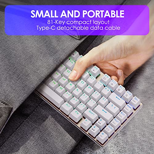 E-YOOSO Z-88 Compact Solid Color Backlit & RGB Sidelight for PC, MAC, PS4 Gamer (81 Gold)