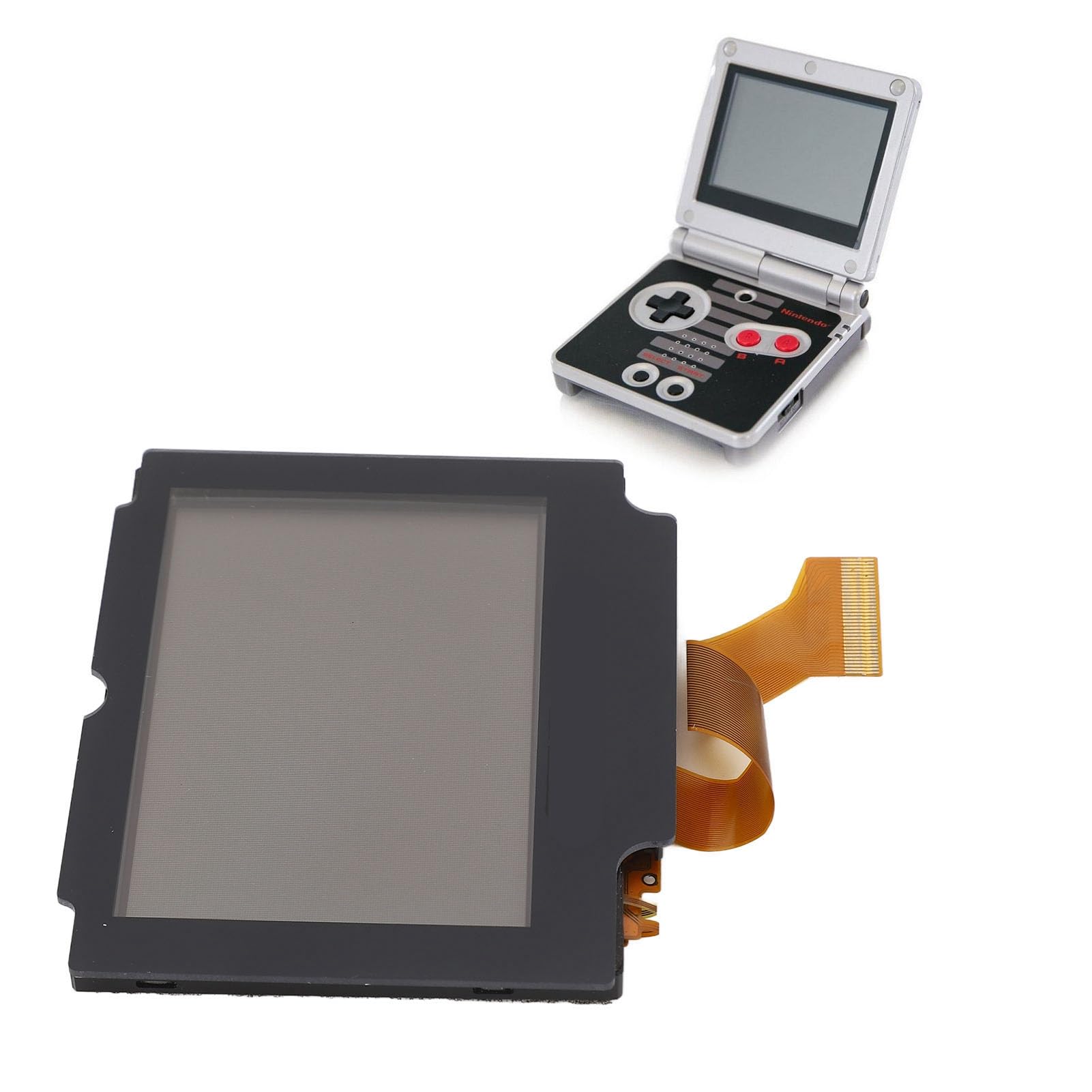 Heayzoki Game Console LCD Screen, Professional LCD Screen Display Replacement for Game Boy Advance SP AGS 001 Console,Easy Installation