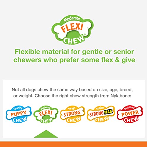Nylabone Moderate Chew FlexiChew Dental Chew Toy Chicken Large/Giant (1 Count)
