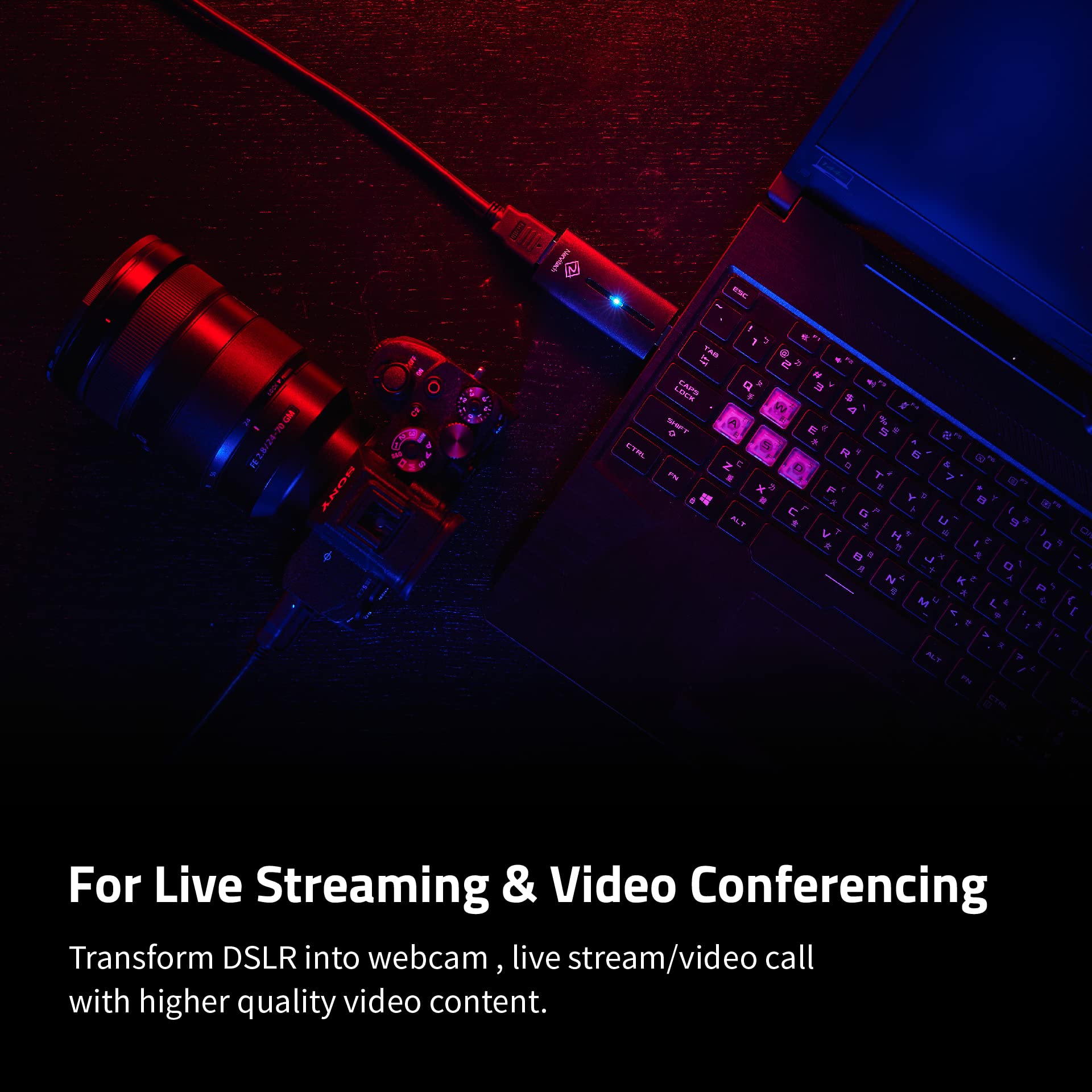 Narvitech NS120, External Capture Card. 120 FPS Capture, Stream and Record in 4K30 or 1080P120 with Ultra-Low Latency on PS5, PS4, Xbox Series X/S, Switch, in OBS and More, on PC and Mac.