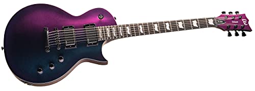 ESP 6 String LTD Deluxe EC-1000 Electric Guitar, Violet Andromeda, Right, (LEC1000VLAND)