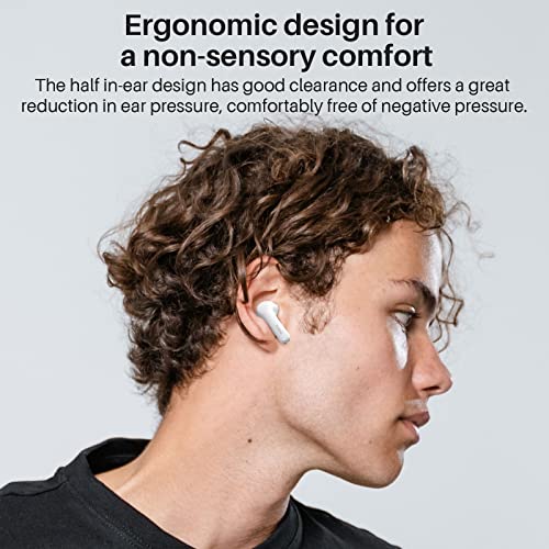TOZO A3 2023 Upgraded Wireless Earbuds Bluetooth 5.3 Half in-Ear Lightweight Headsets with Digital Call Noise Reduction, Reset Button Hall Detection,Premium Sound with Long Endurance
