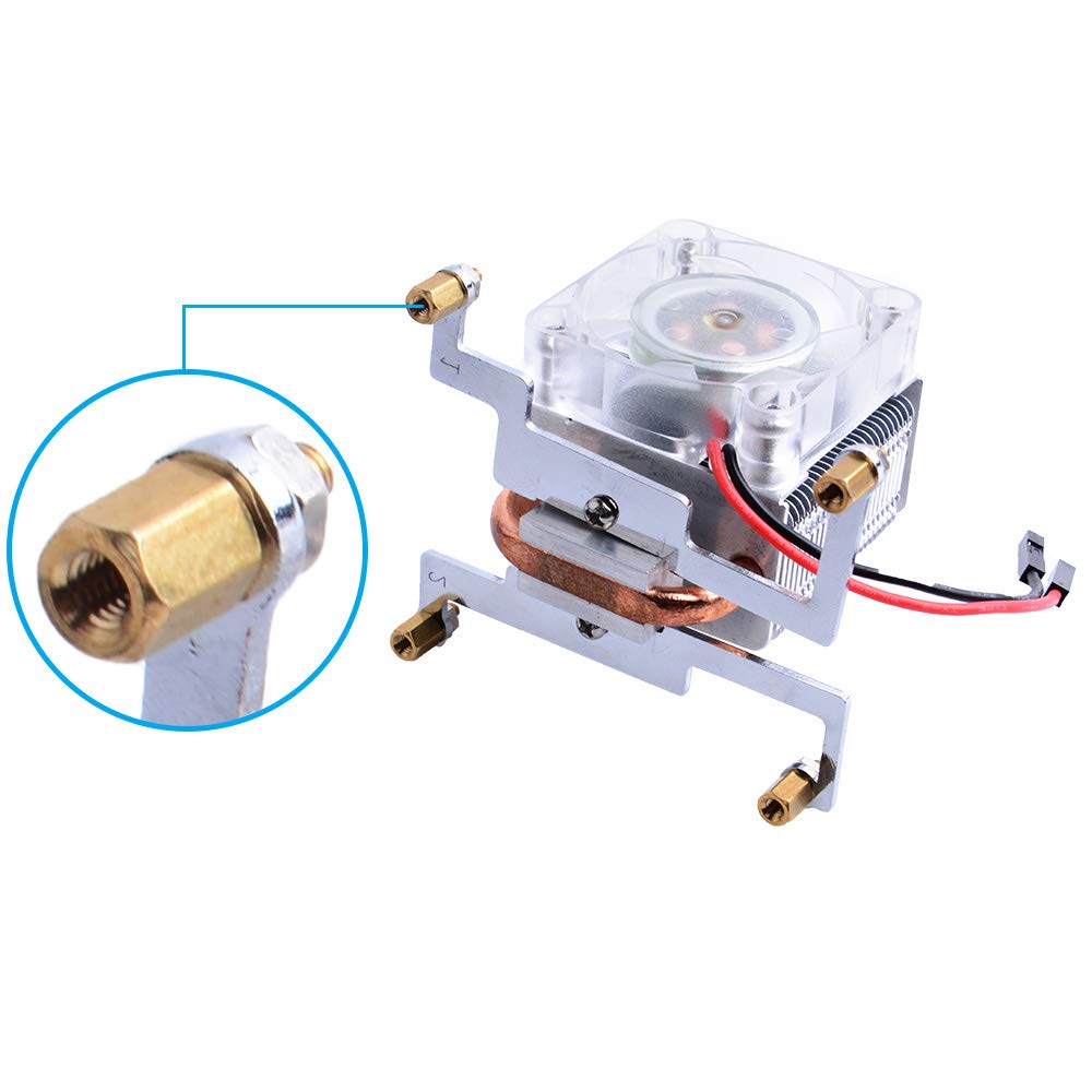 GeeekPi ICE Tower Cooler for Raspberry Pi, Cooling Fan for Raspberry Pi, RGB Cooling Fan with Heatsink for Raspberry Pi 4 Model B & Raspberry Pi 3B+ & Raspberry Pi 3 Model B