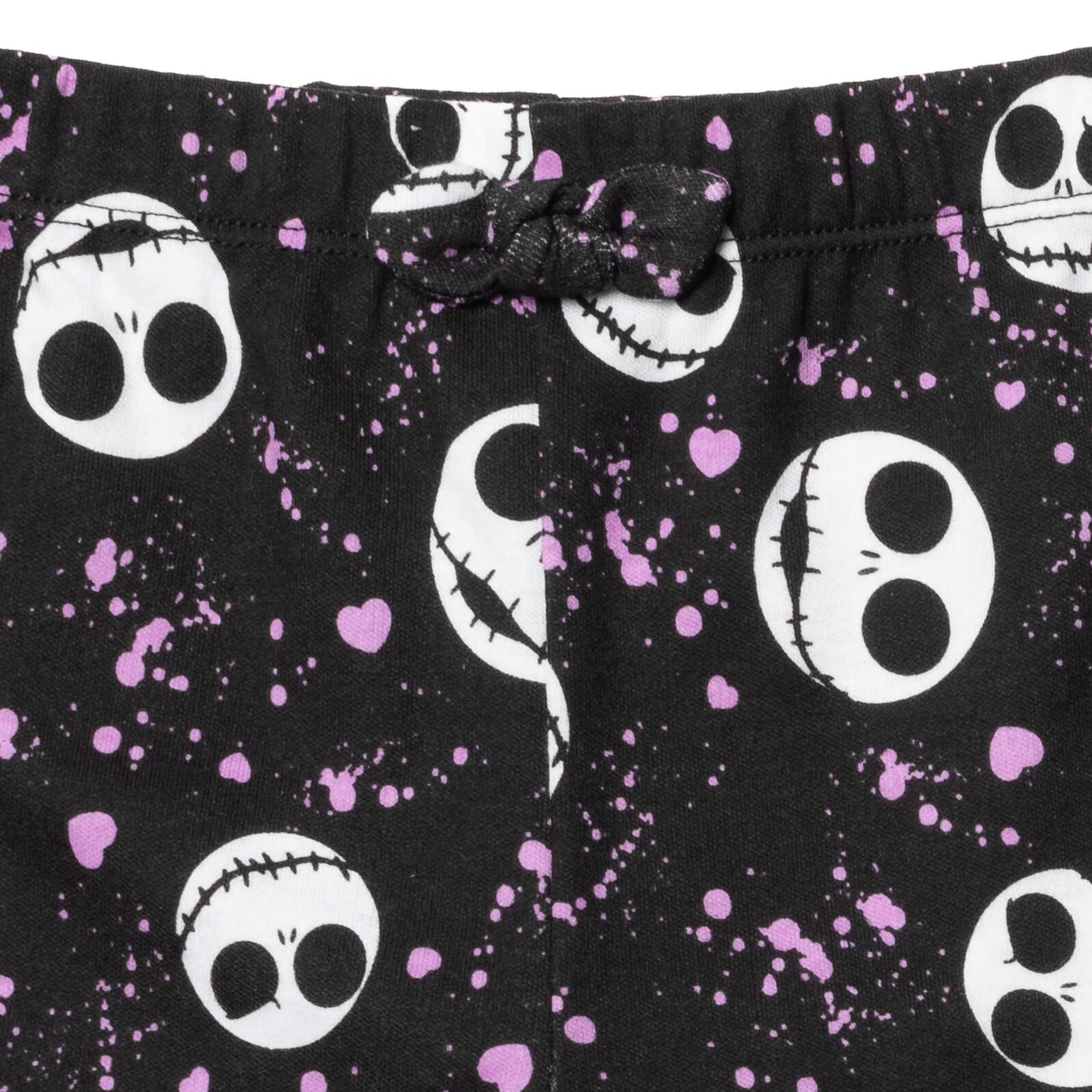 Disney Nightmare Before Christmas Jack Skellington Zero Infant Baby Girls 2 Pack Pants Purple/Black 3-6 Months