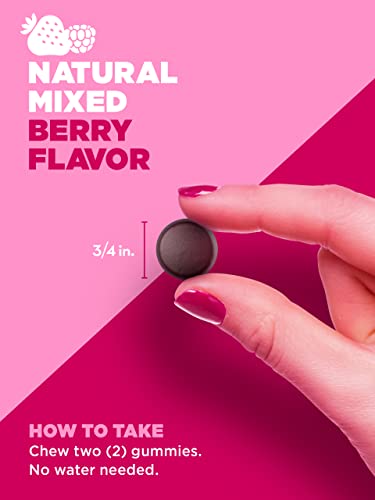 Multivitamin for Women | 60 Gummies | Non-GMO & Gluten Free | Plus Collagen & Biotin | Mixed Berry Flavor | by PINK
