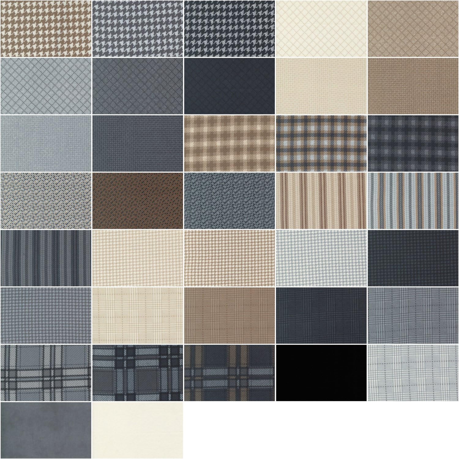 Moda Fabrics Farmhouse Flannels III Charm Pack by Primitive Gatherings 49270PPF, 5 Inches