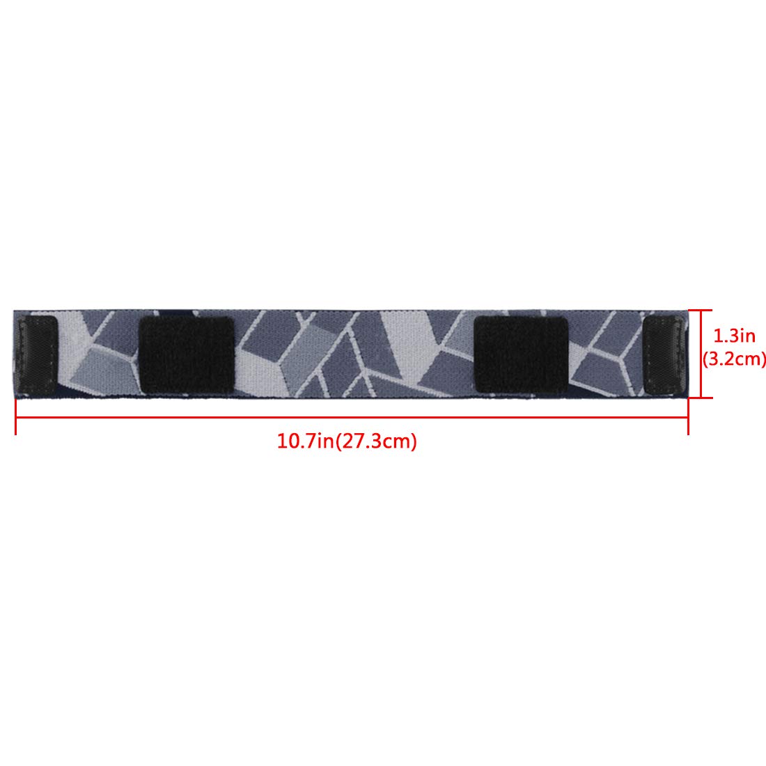 Geekria Flex Fabric Headband Pad Compatible with SteelSeries Arctis 5, Arctis 3 Headphone Replacement Headband/Headband Cushion/Replacement Pad Repair Parts (Dark-Gray)