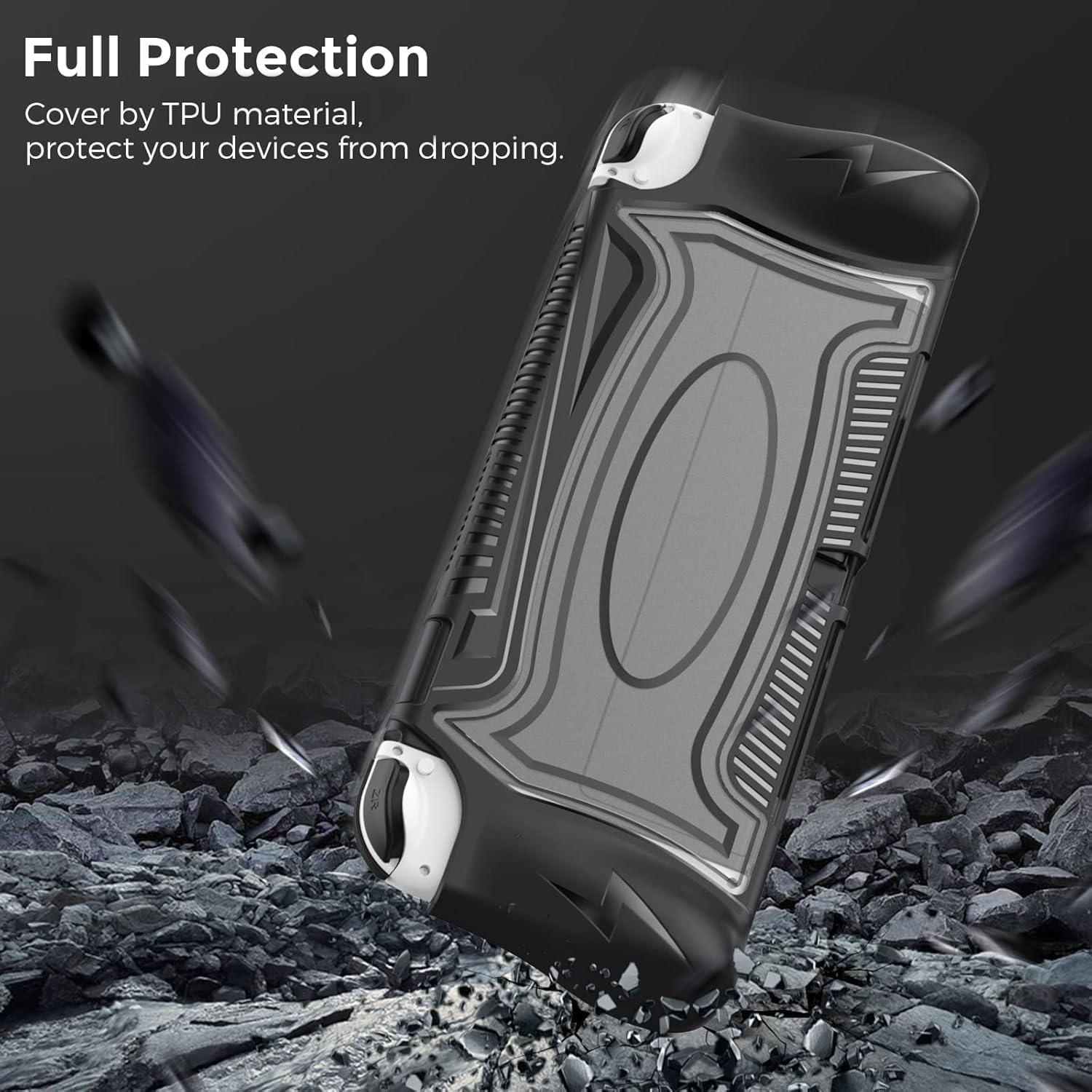 HEIYING Switch OLED Case Compatible with Nintendo Switch OLED, Dockable Case for Nintendo Switch OLED and Ergonomic TPU Grip Case for Joy-Con Controller.