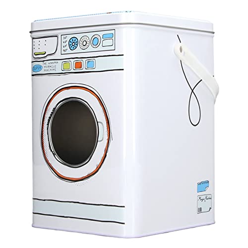 Laundry Detergent Container, Cartoon Pattern Washing Powder Container Iron Material for Storage