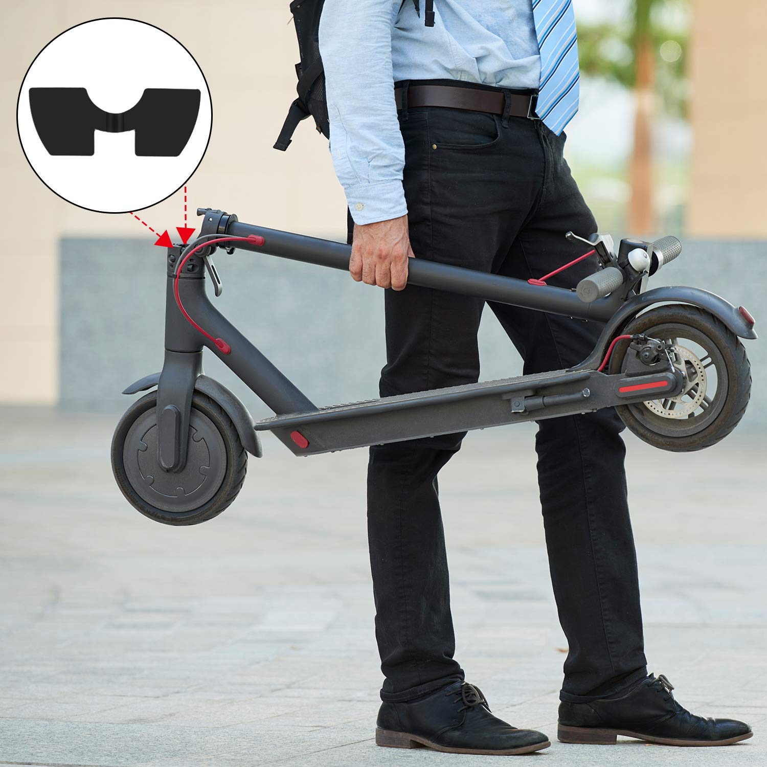 Gejoy 6 Piece Rubber Vibration Dampers Compatible with Xiaomi M365 Avoid Damping Rubber Electric Scooter Replacement Part Accessory