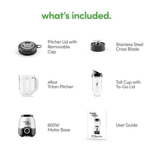 magic bullet Combo Blender, 48oz Pitcher, Blending Cup, Simple Speed Dial – MBF50200