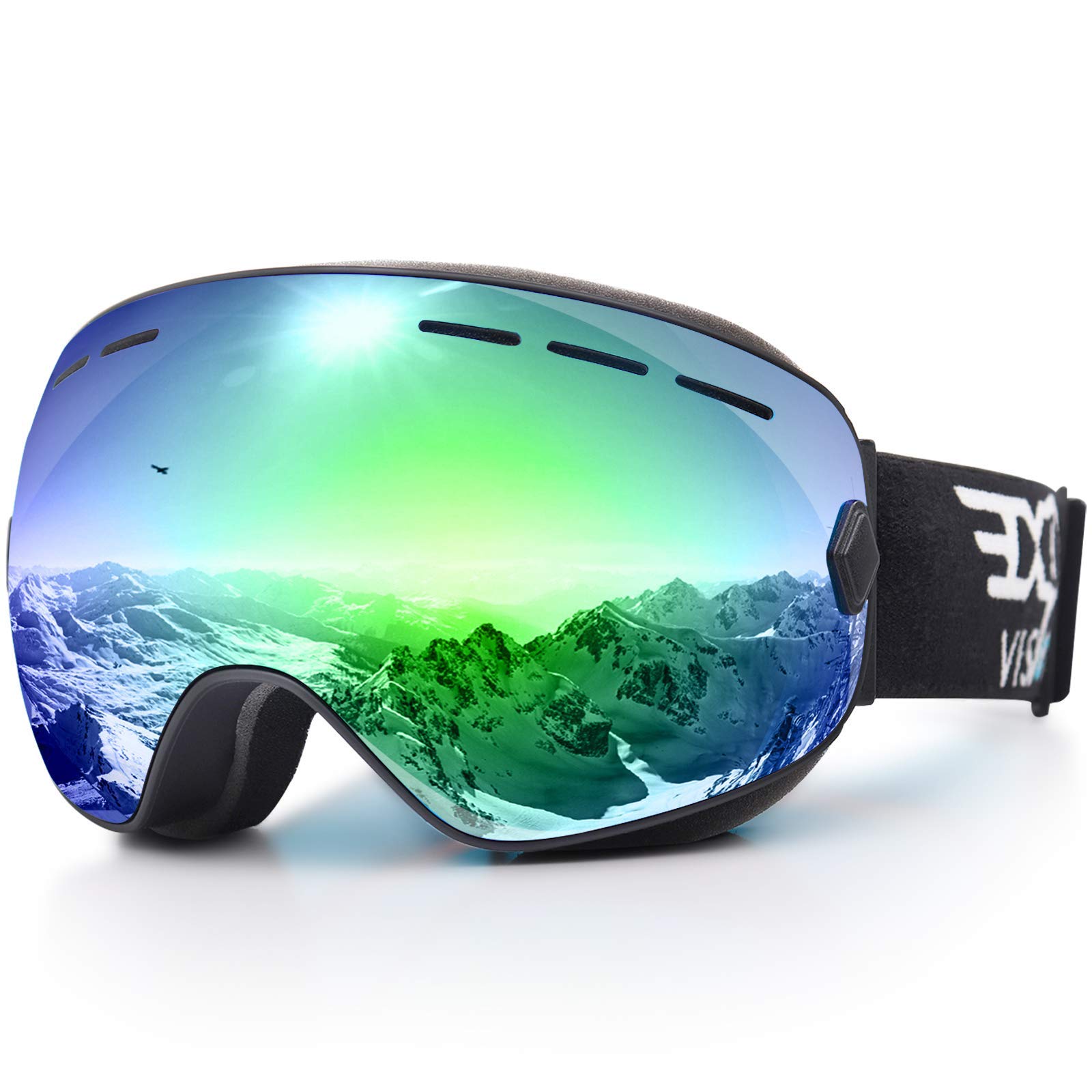 EXP VISION Snowboard Ski Goggles and Glover for Men Women and Youth