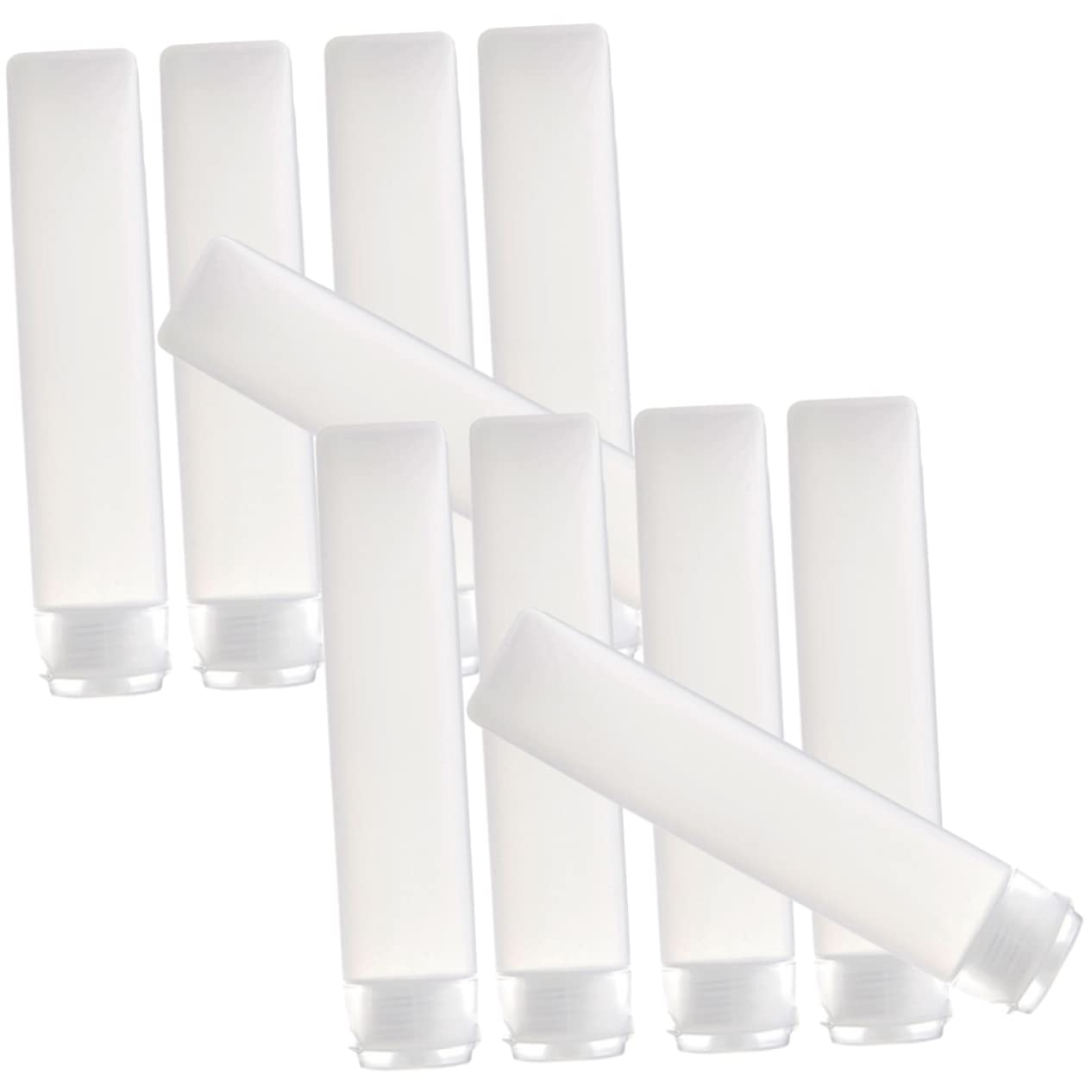 minkissy 20 Pcs Hose Bottle Squeeze Bottle Squeeze Sub Bottle Silicone Toiletry Bottles Empty Makeup Tubes Empty Bottle with Flip Cap Lotion Squeeze Tubes Portable Travel Pp Container