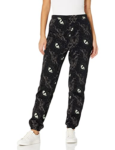 Disney Villains x Heidi Klum Maleficent Eyes Skinny Sweatpants, Black, XXL