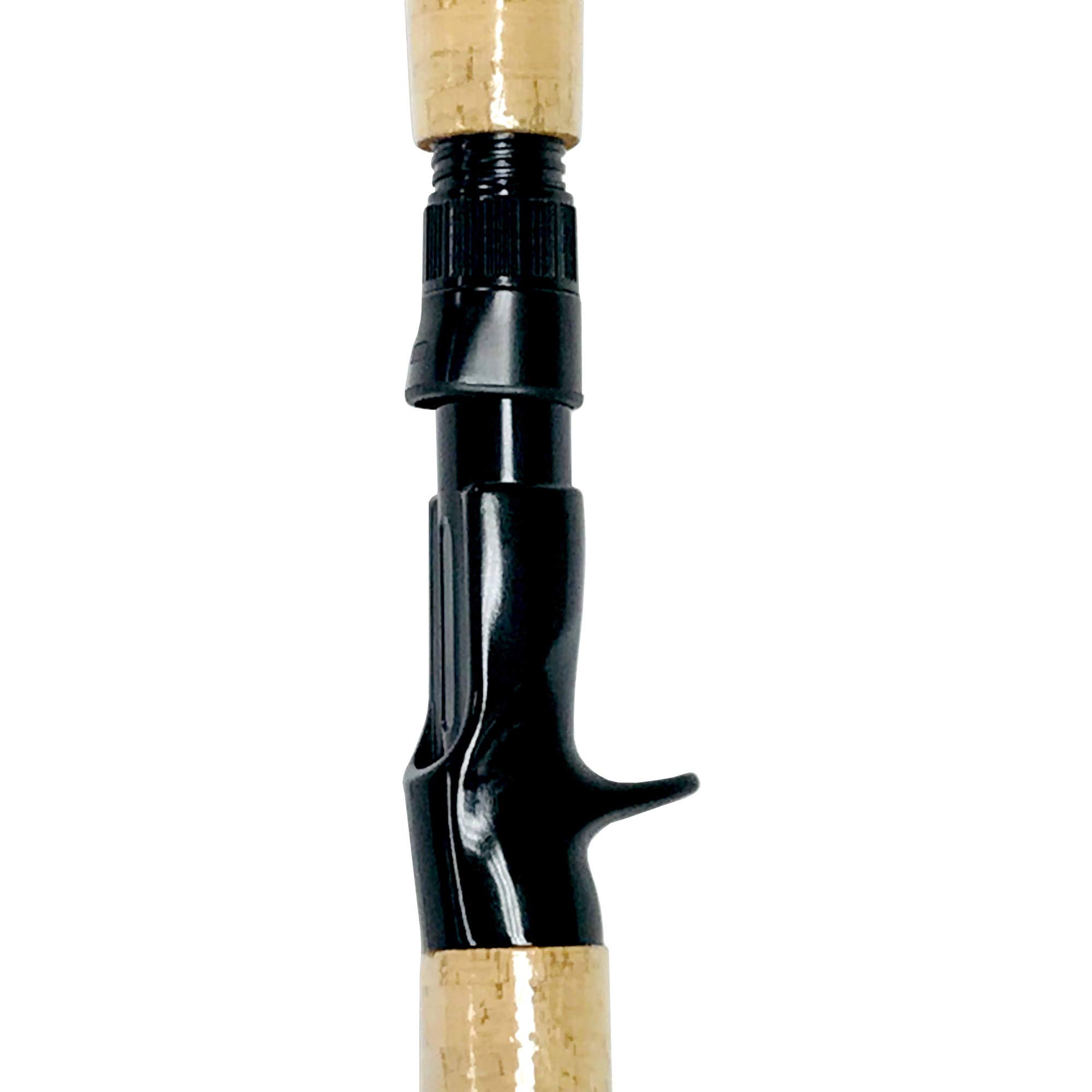 EatMyTackle Classic Baitcaster Rod | Saltwater Fishing Rod (10-15lb. Slow Action, 7ft)