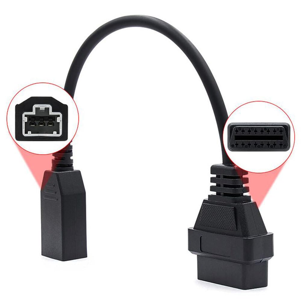 E-Car Connection 3 Pin to 16 pin OBD2 Adapter Cable Diagnostic Tools for Honda Cars