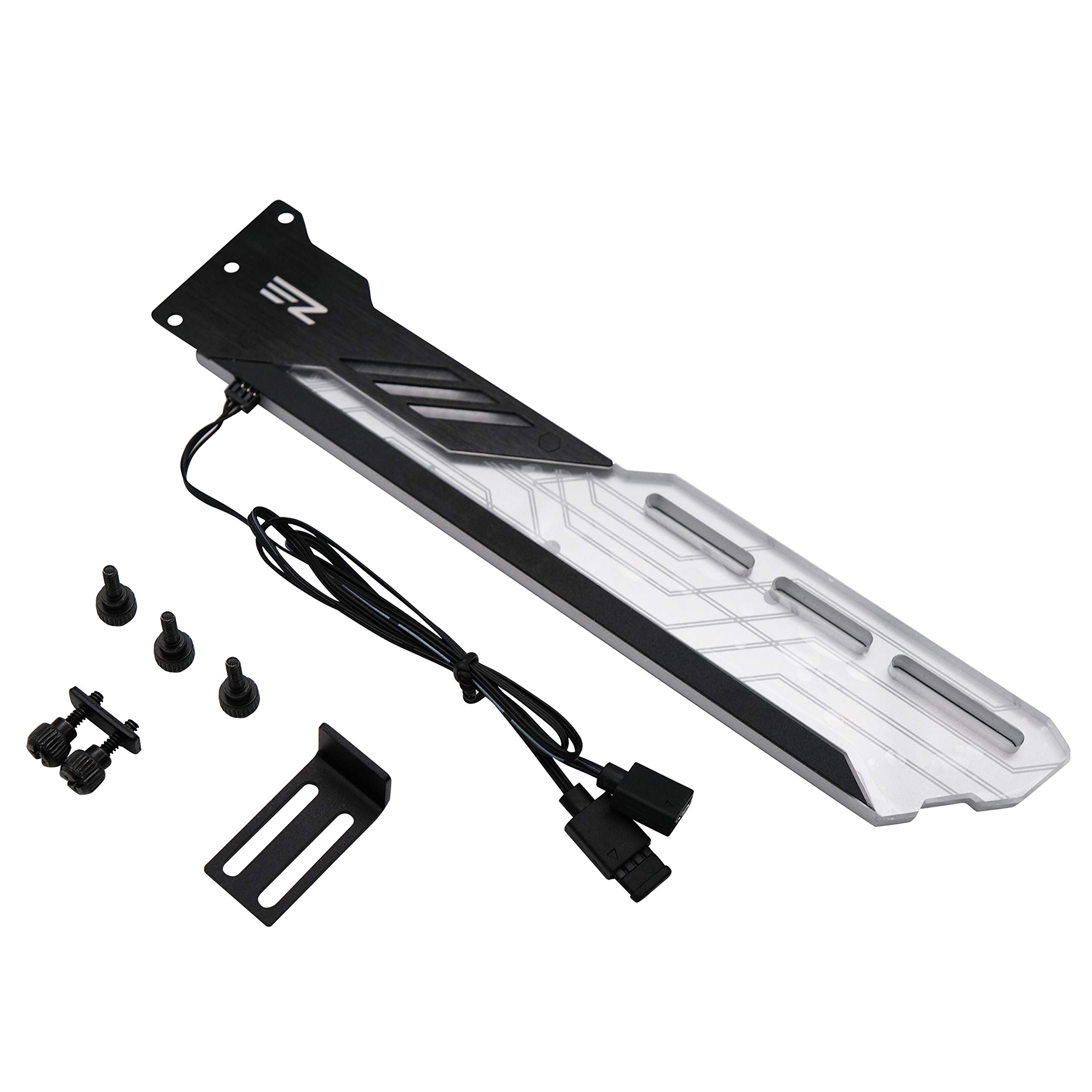 EZDIY-FAB Auto RGB Rainbow Only GPU Holder Colorful RGB Graphics Card GPU Support Video Card Holder Bracket, Video Card Sag Holder/Holster Bracket