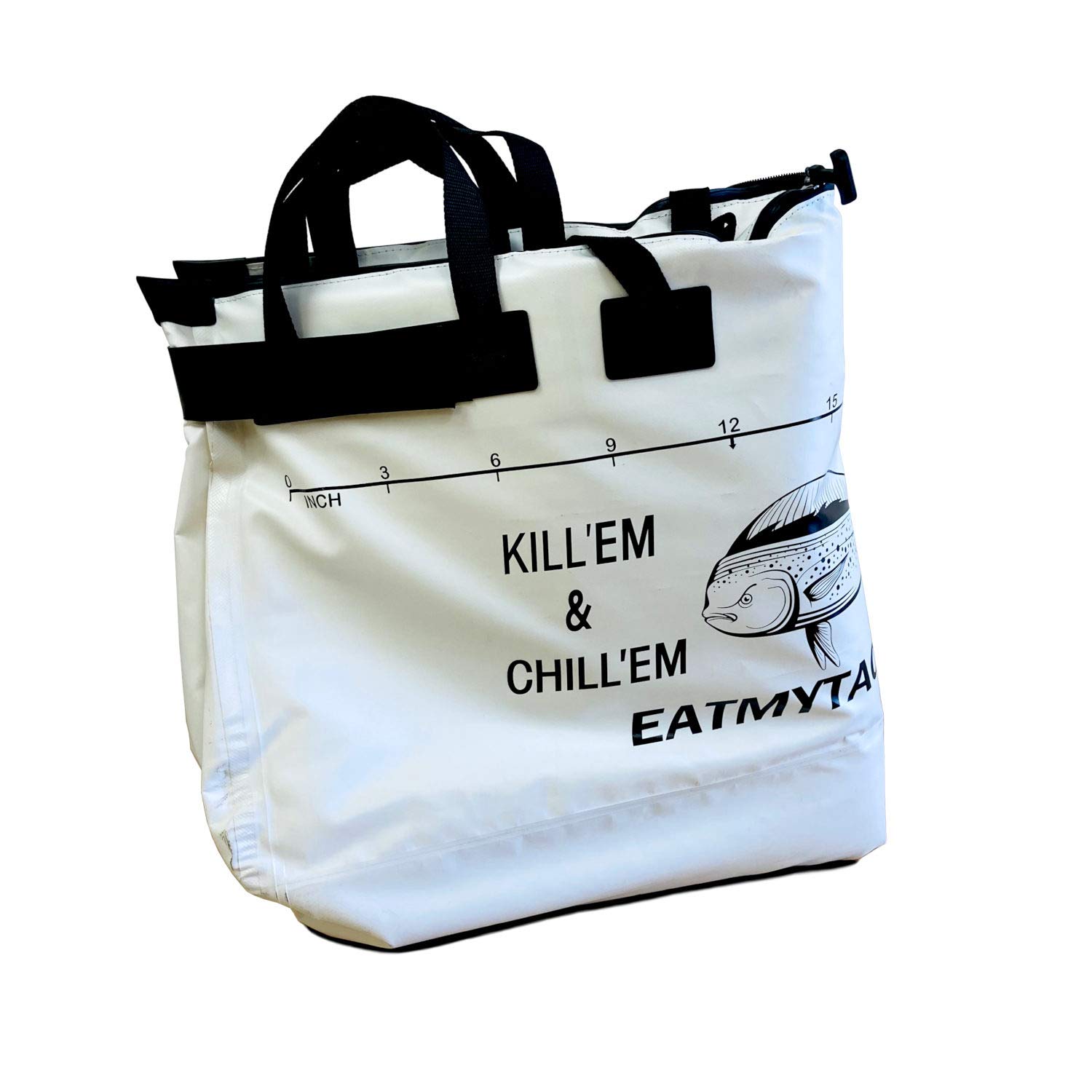 EatMyTackle Fish Cooler Bag: Insulated Leakproof Soft Collapsible Kill Bag (74 Quart, 40 inch)