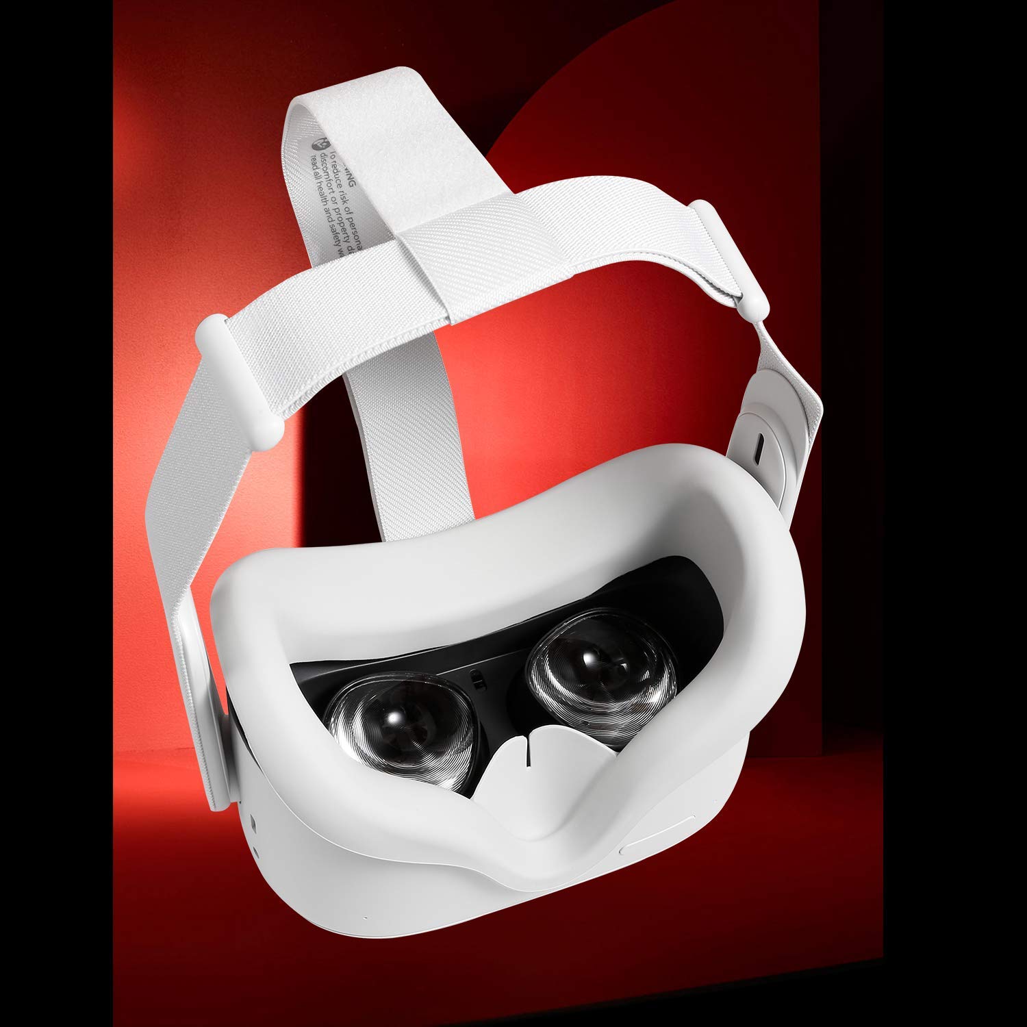Devansi Newest VR Silicone Interfacial Cover for Oculus Quest 2 Face Protect Skin Sweatproof Lightproof Anti-Leakage