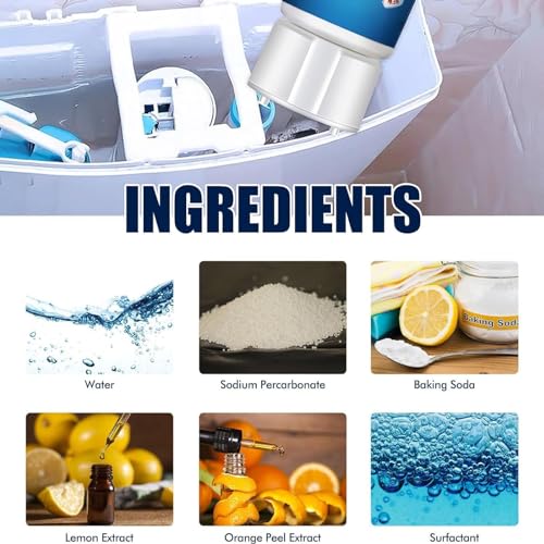 ELEUA Splash Foam Toilet Cleaner,Automatic Powerful Foam Cleaner,Natural Toilet Cleaner,Easy to Use,For Home Bathroom Toilet Decontamination (3PCS/300ML)