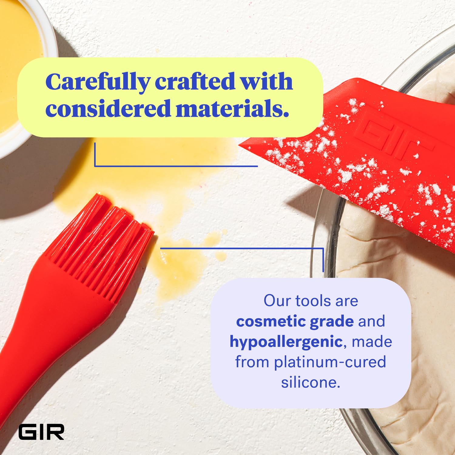 GIR: Get It Right Premium Silicone Quad Meat Chopper - Non-Stick Heat Resistant Potato Mashers and Hamburger Chopper - Ultimate - 12 IN, White