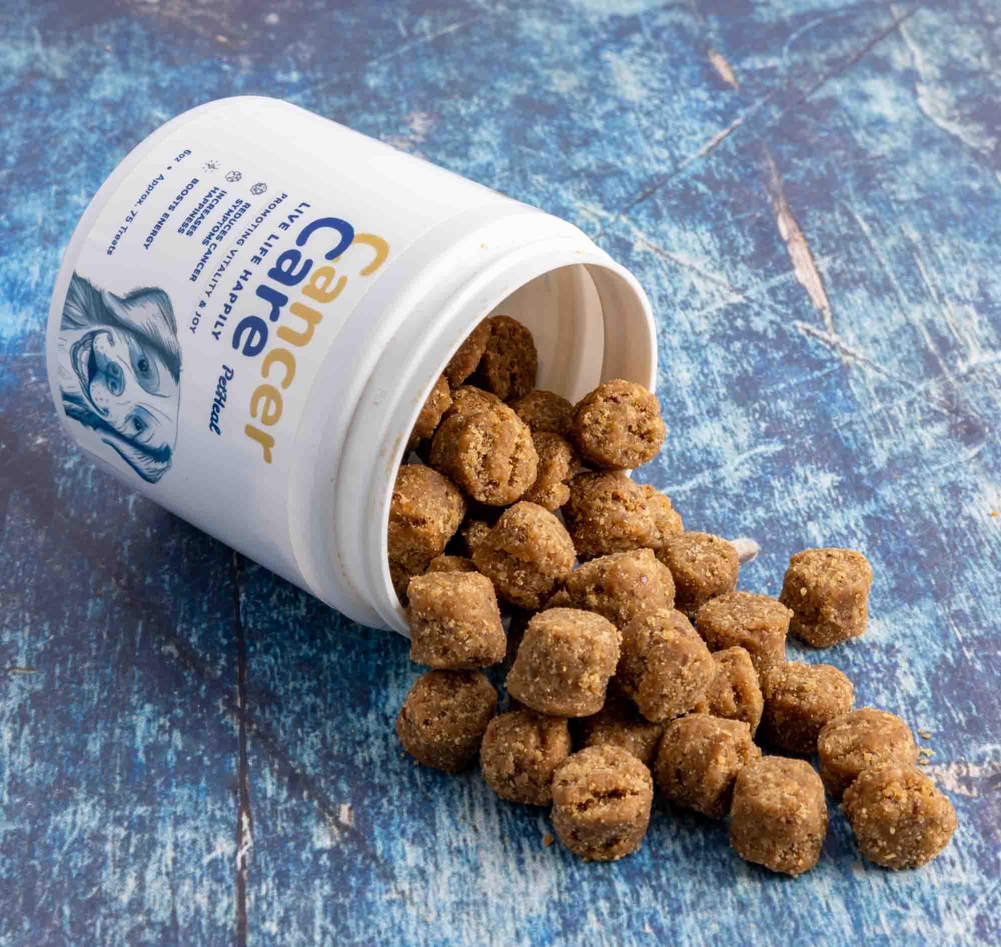 PetHeal Cancer Care - Advanced Support for Dogs with Cancer - Mushroom-Based Formula - APRX. 55 Chews - Peanut Butter Flavor