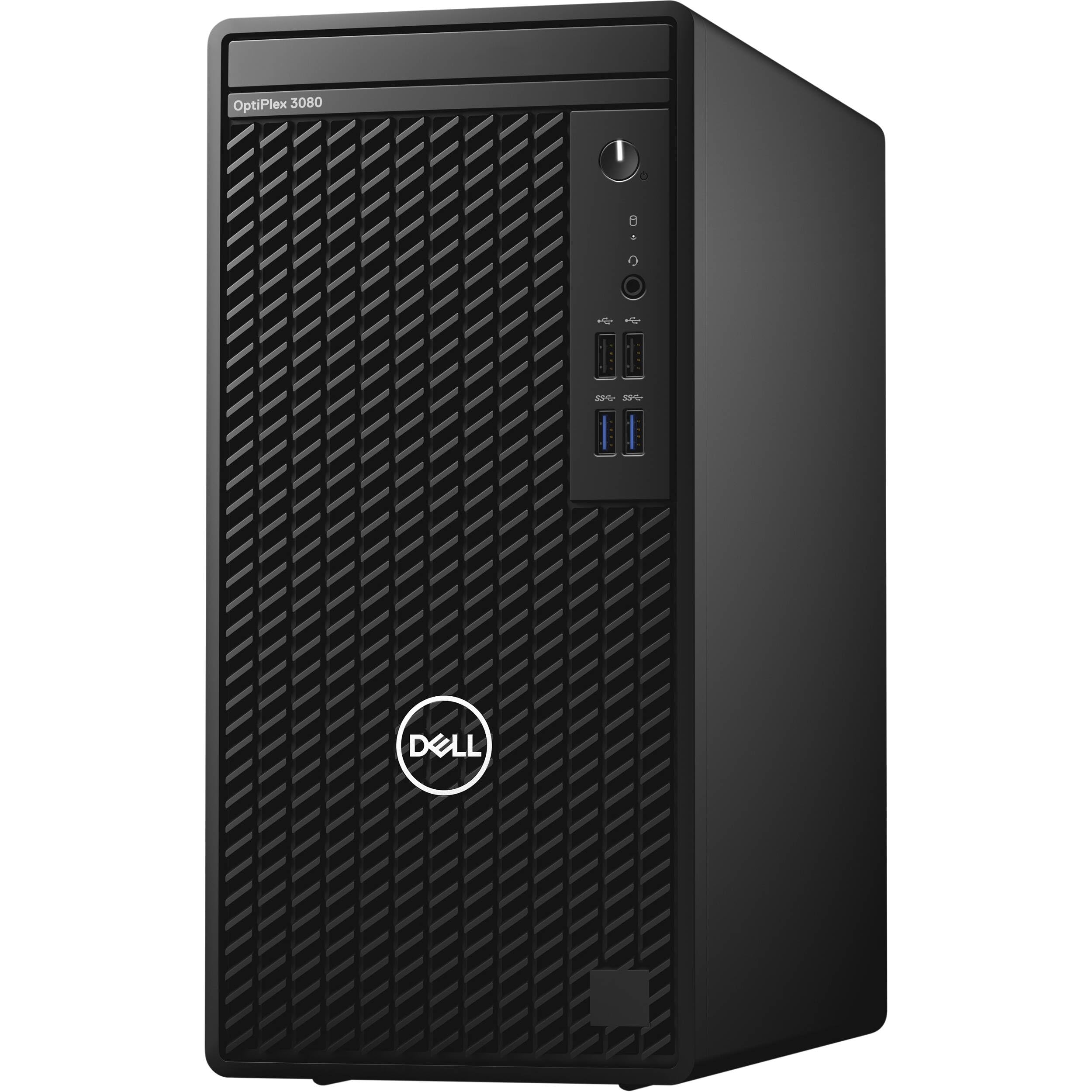 Dell OptiPlex 3080 Full Size Tower Business Desktop, Intel Hexa-Core i5-10505 (Beat Core i7-8700B), 64GB DDR4 RAM, 2TB PCIe SSD + 2TB SSD, AC WiFi, Bluetooth 5.0, Keyboard and Mouse, Windows 11 Pro