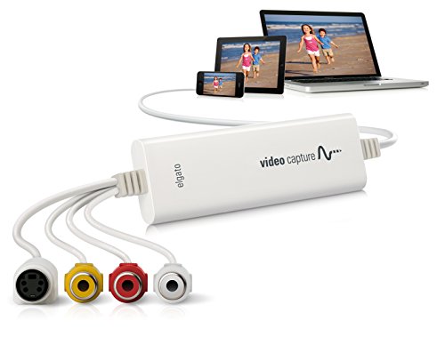 Elgato Video Capture β USB 2.0 Capture Card Device, Easy to Use, Convert Analog to Digital, with VHS VCR TV to DVD Adapter, for Mac, Windows or iPad
