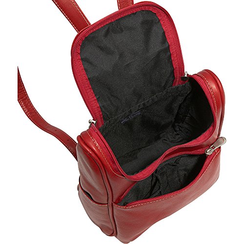 Le Donne Leather Womens On The Go Backpack (Tan)