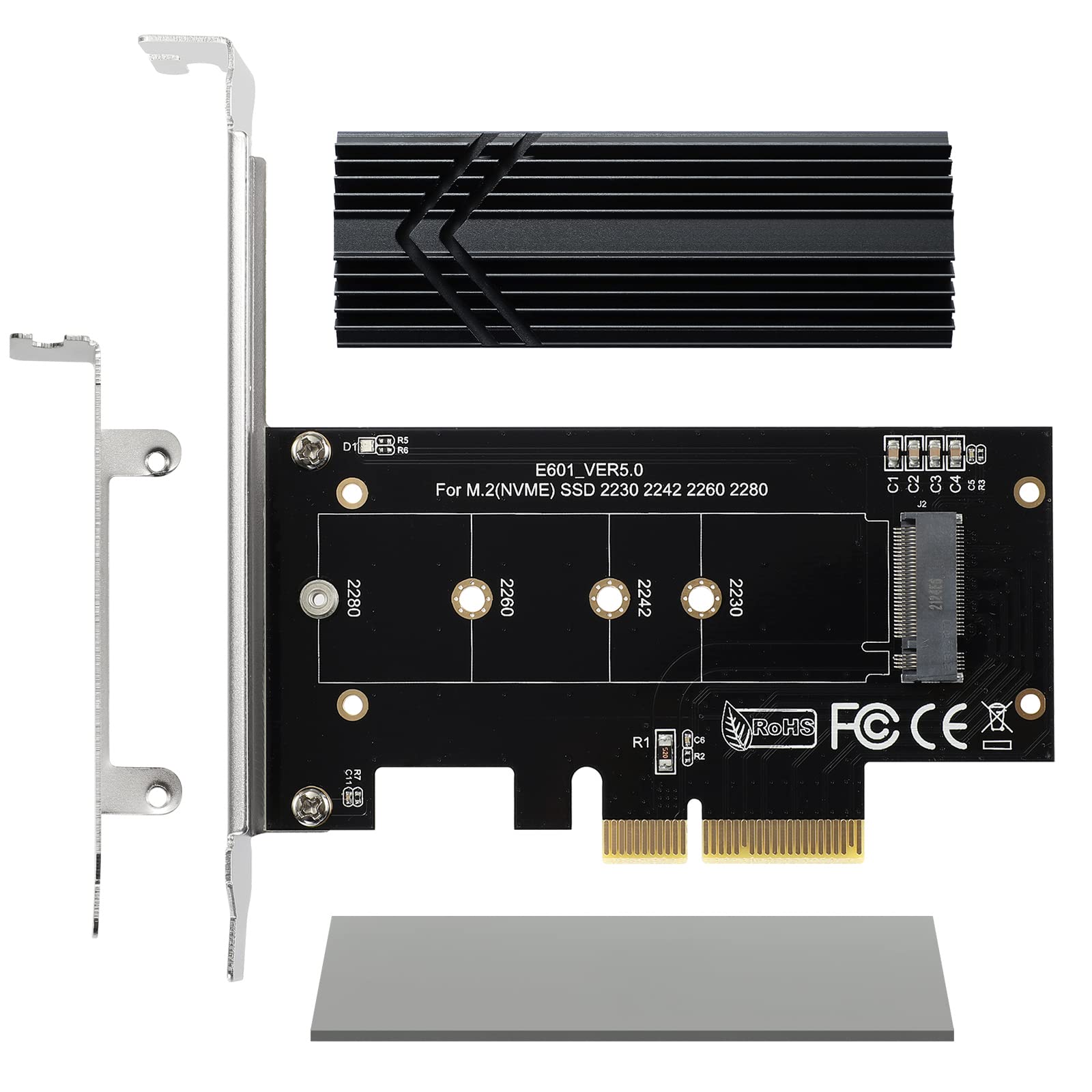 FUQUXSTR PCIE SATA Card, 2 Port SATA III 6 Gb/s Controller Expansion Card, Includes Low Profile Bracket and 2 SATA Cable, Support SSD and HDD, Non Raid, Plug and Play on Windows, MAC OS, Linux Syste