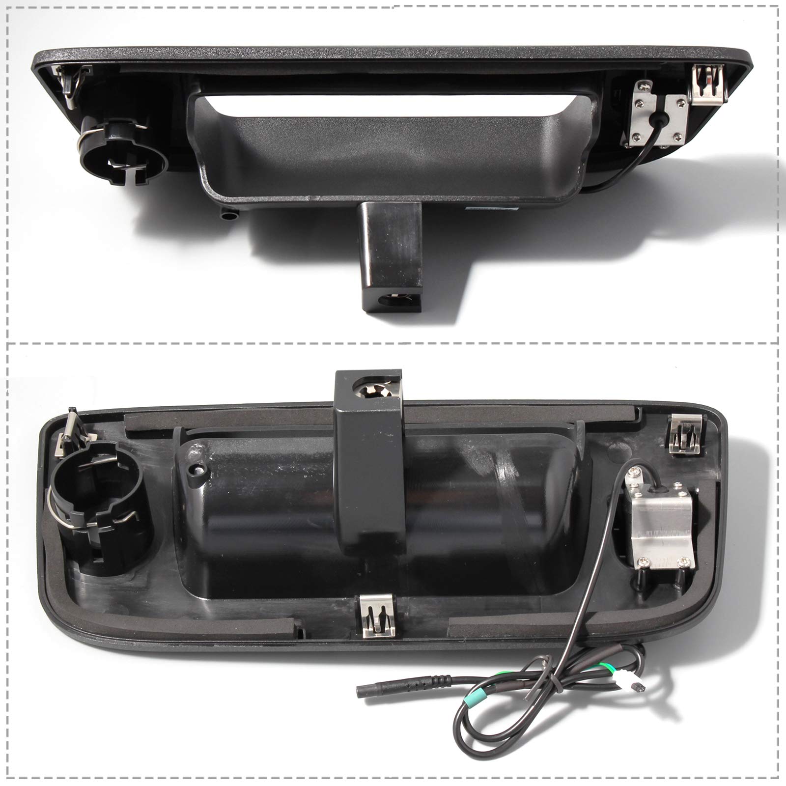 EWAY Tailgate Handle Backup Rear View Camera for 2007-2013 Chevrolet Chevy Silverado GMC Sierra 1500 2500 3500 HD Reverse Back Up Camera Rear Tailgate Latch Handle with Key Hole, Replaces# 22755305