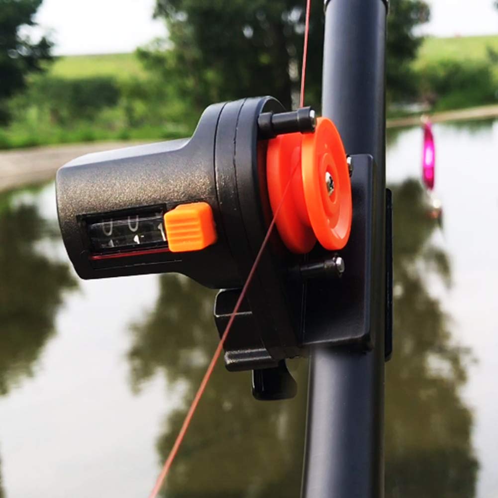 Fishing Line Counter,0-999M Fishing Line Depth Counter Finder Tool Tackle Length Gauge Counter