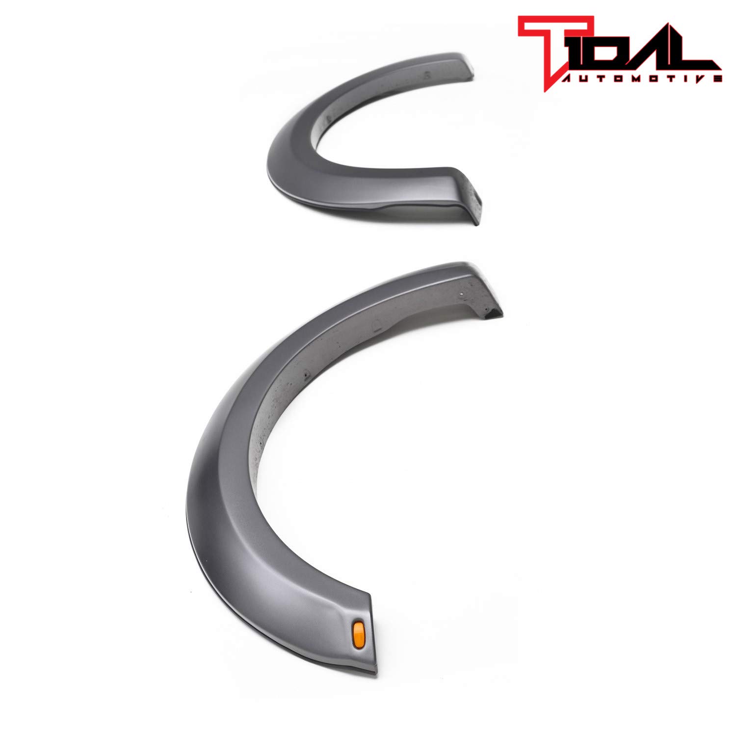 EAG Front and Rear Fender Flares with LED Lights 4PCS ABS Plastic Fit for 2009-2014 F-150 Models