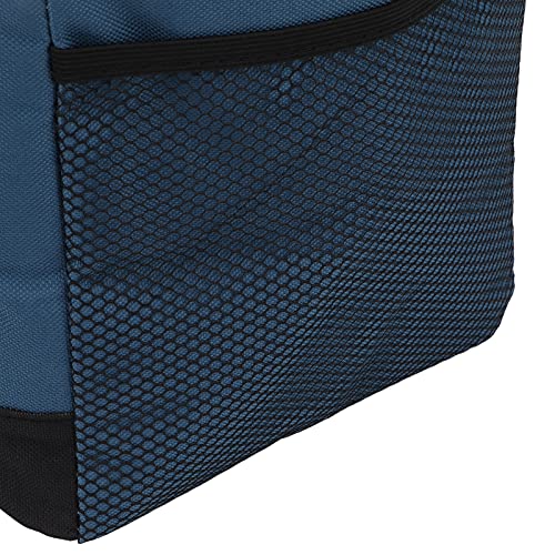 Insulation Bag, Portable Aluminum Foil Thick Waterproof Blue Cooler Pouch for Work Beach Picnic Camping Food Delivery