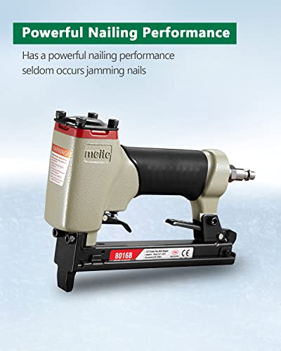 meite 8016B Upholstery Stapler-21 Gauge 1/2-Inch Crown 1/4-Inch to 5/8-Inch Pneumatic Fine Wire Stapler