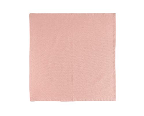 Pink Cloth Napkins Dinner Washable Set of 12 in Cotton Linen Fabric Blush, Premium Quality Soft Durable, Mitered Corners for Everyday Use Hotel Restaurant Good Absorbency Reusable Napkin Dusty Pink