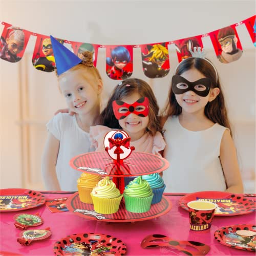 Miraculous Ladybug Party Sticker Sheets – 10 Sticker Sheets - Celebration, Birthday Party, Toddlers - Cat Noir - Party Supplies - Officially Licensed (10 Sticker Sheets)