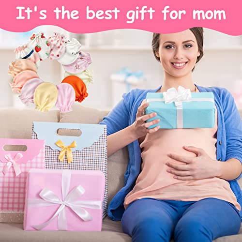 Geyoga Newborn Baby Mittens No Scratch Mittens Soft Elastic Infant Baby Gloves Mittens for 0-6 Months Baby(Lovely Style, 40 Pairs)