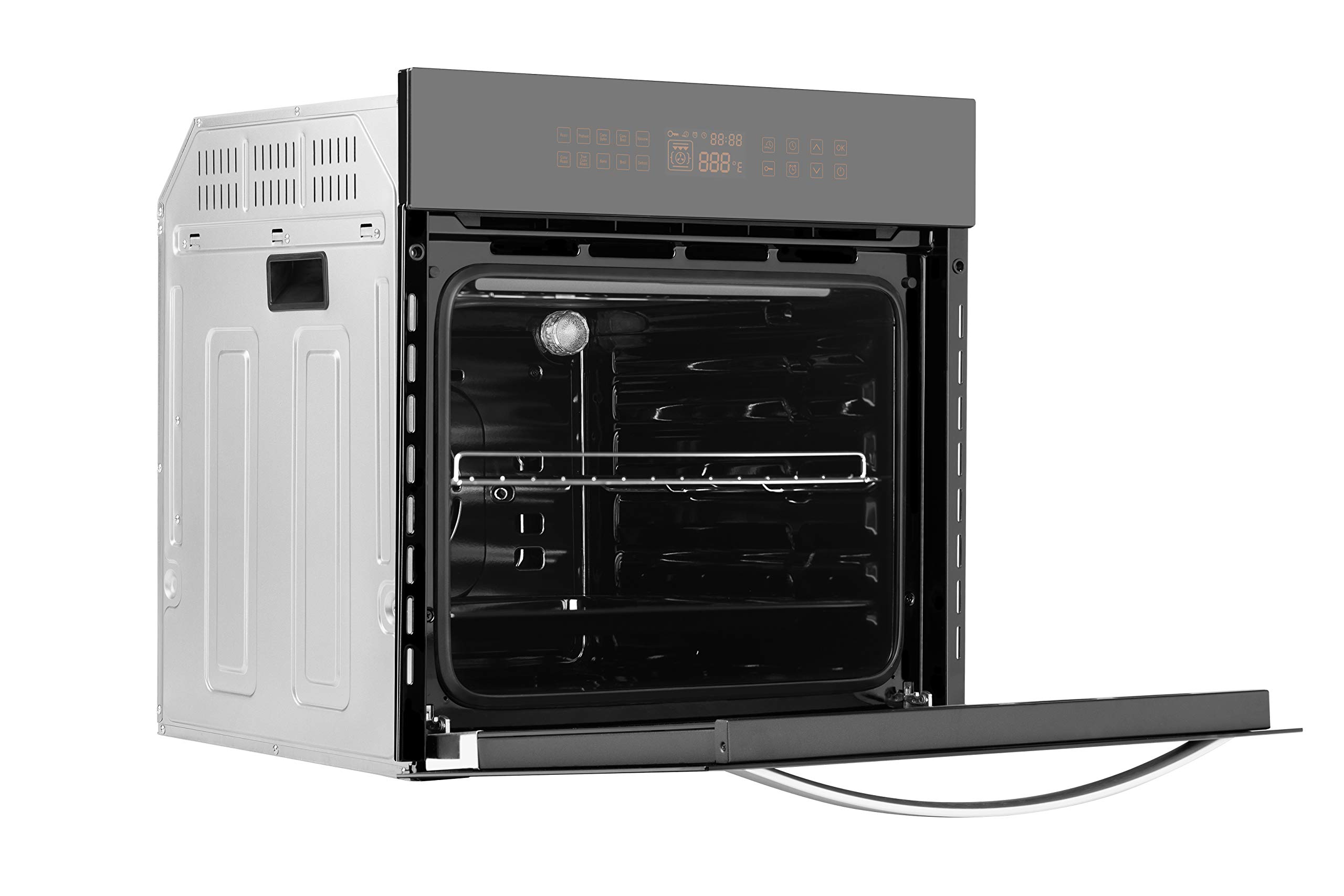 Empava 24 Inch Single Wall Oven and Electric Stove Induction Cooktop with 4 Power Boost Burners Smooth Surface Vitro Ceramic Glass