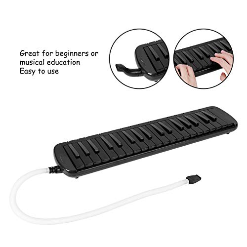F‑37s Melodica 37 key Blowpipe Mouthpiece Piano Keyboard Pianica Built In Keyboard Wind Musical Instrument Suitable for Beginner Practice(Red)