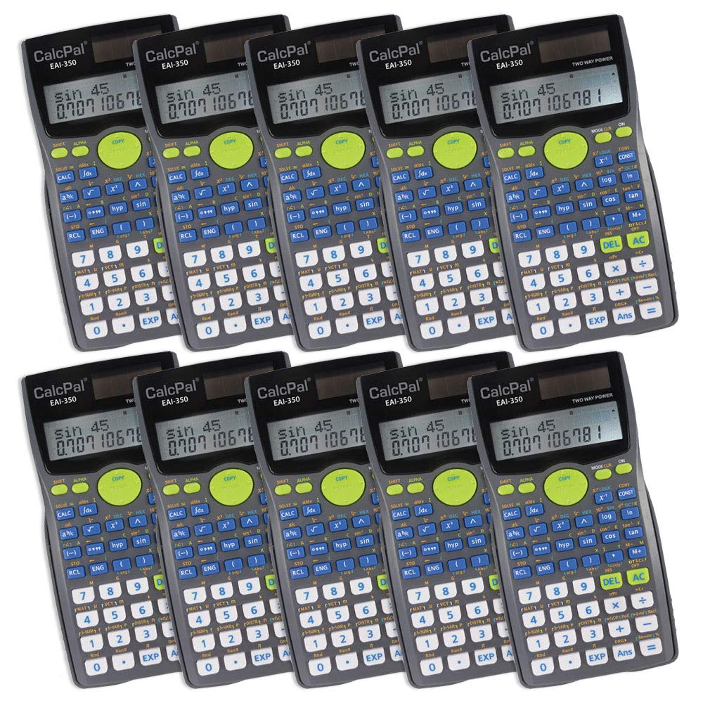 EAI Education CalcPal EAI-350 Scientific Calculator - Set of 10