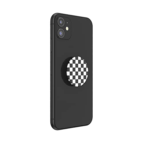 PopSockets PopTop (Top only. Base Sold Separately) Swappable Top for PopSockets Phone Grip Base - Checker Black PopTop