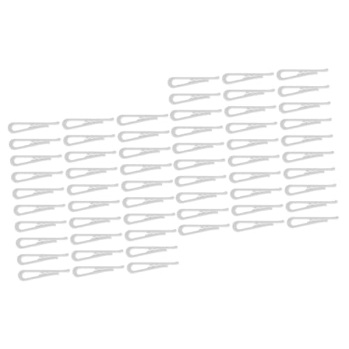 Outanaya 400 Pcs Shirt Pin Costume Shirt Sock Clips Garment Clip Dress Shirt Clips Hair Clips Alligator Folding Ties Clips Shirt Fixing Alligator Clip Clamps with Teeth White Plastic