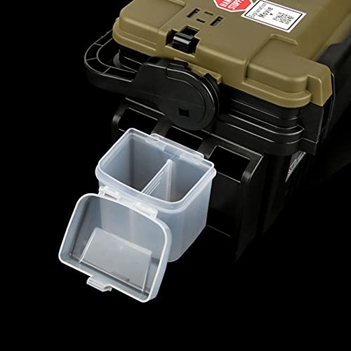 Fishing Tackle Box Compartment Design -Scratch Convenient Fishing Accessory Storage Portable Bait Box for Outdoor Fishing