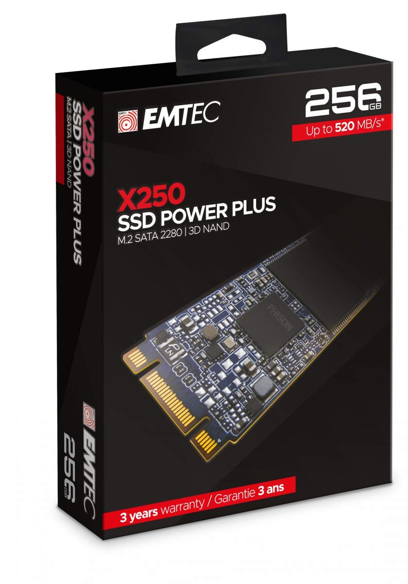 Emtec X250 Power Plus M.2 SATA SSD (256GB)