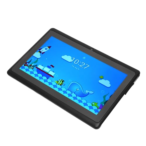 FOLOSAFENAR 7 Inch Kids Tablet 32GB ROM 3000mAh Battery Dual Camera Cute Kids Tablet WiFi Quad Core for Girls (US Plug)